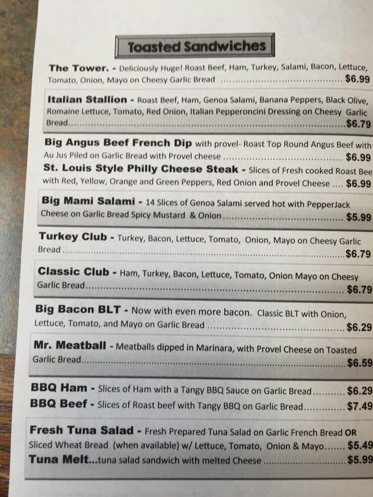 Menu at Mackenzie Deli restaurant, Affton