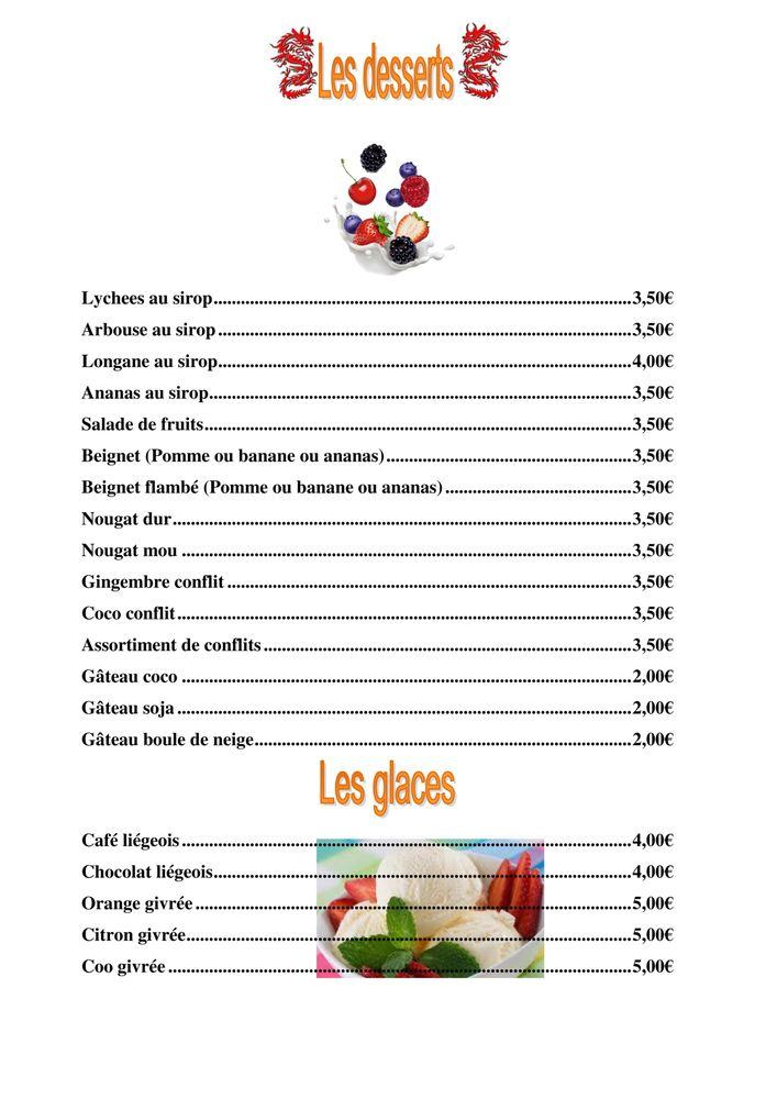 Menu at Restaurant Tu-Bong Express, Grenoble
