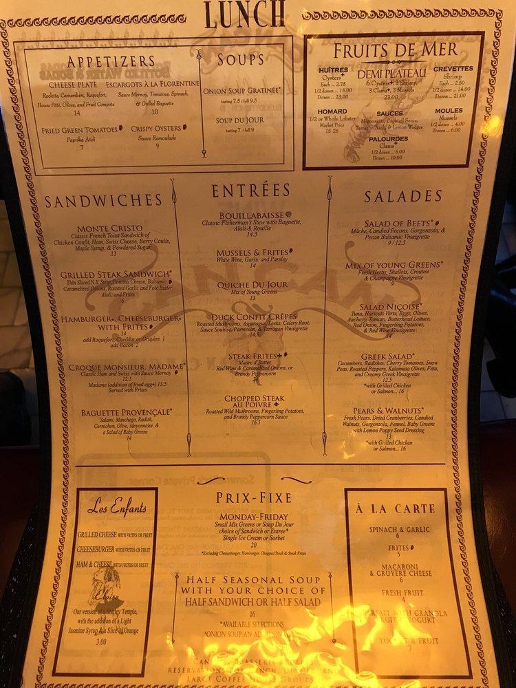 Carta del restaurante Can Can Brasserie, Richmond