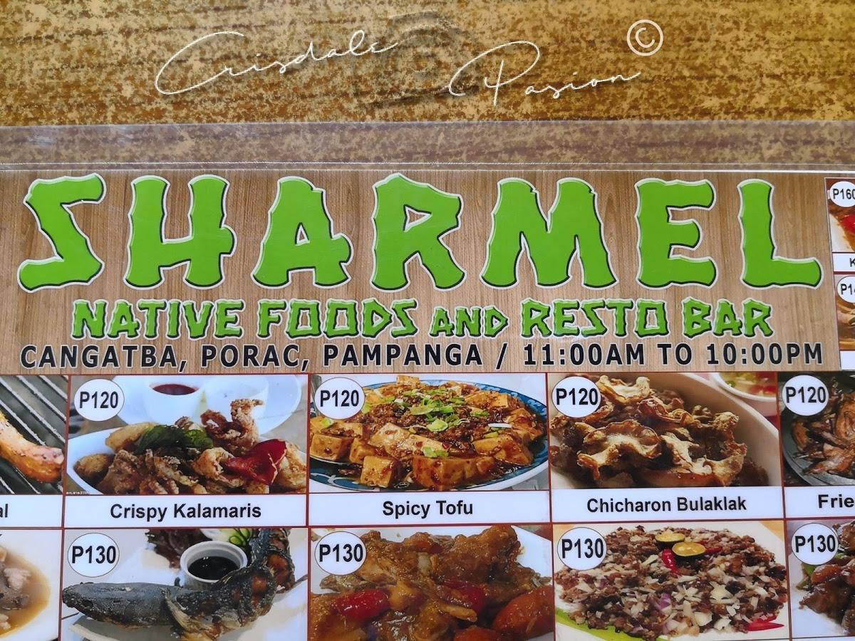 Menu at Sharmel Native Foods and Resto Bar Lele Tete, Porac