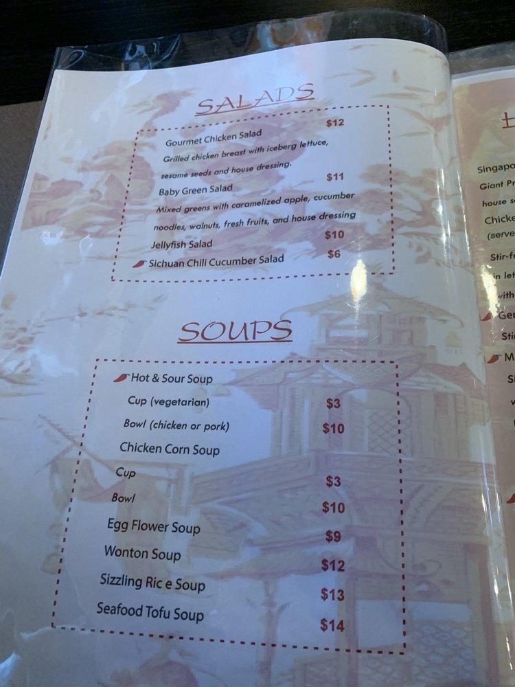 Menu at Midori Fine Asian Cuisine restaurant, Tracy