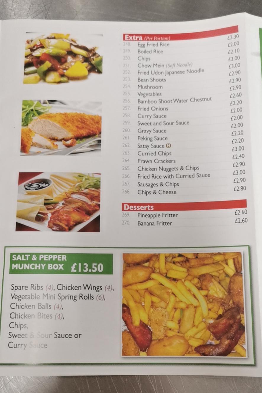 Menu at Star Kitchen, Valleyfield