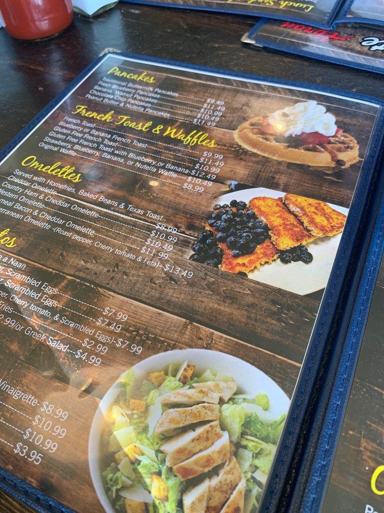 Menu at The White Apron Restaurant, Oshawa