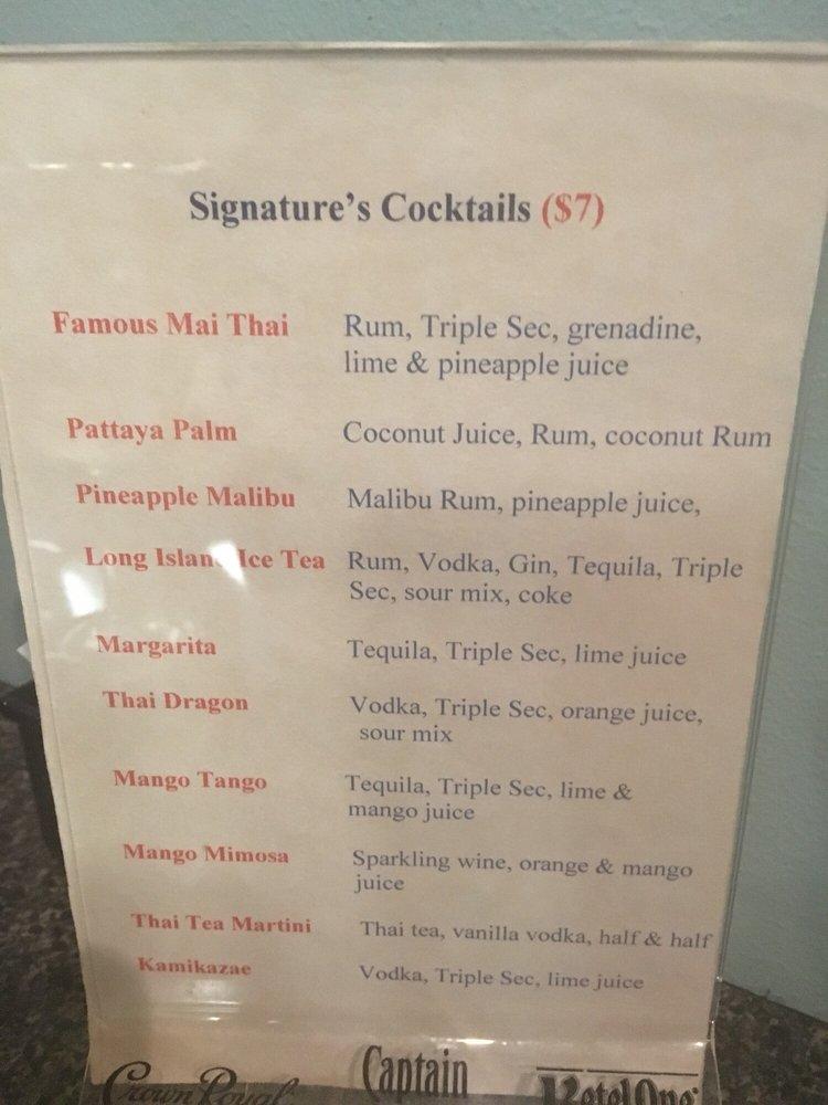 Menu at Bangkok Thai Cuisine restaurant, Lewes