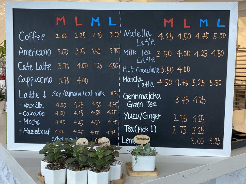 Menu at Croffle House cafe, New York City