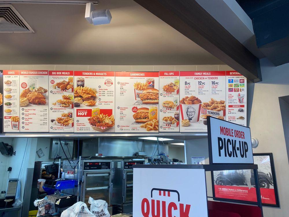 Menu at KFC fast food, Las Vegas, S Fort Apache Rd