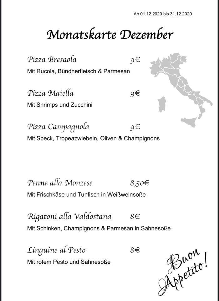 Menu at ORIGINAL DA FRANCO restaurant, Weichs