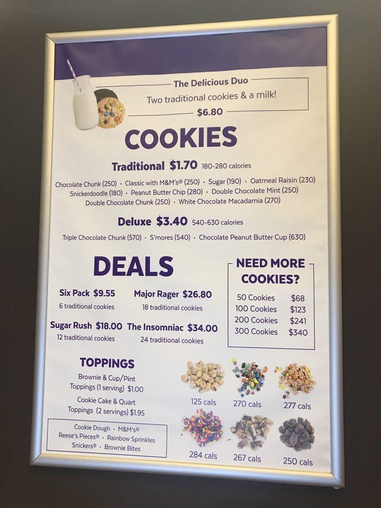 Menu at Insomnia Cookies desserts, Cleveland, W 6th St