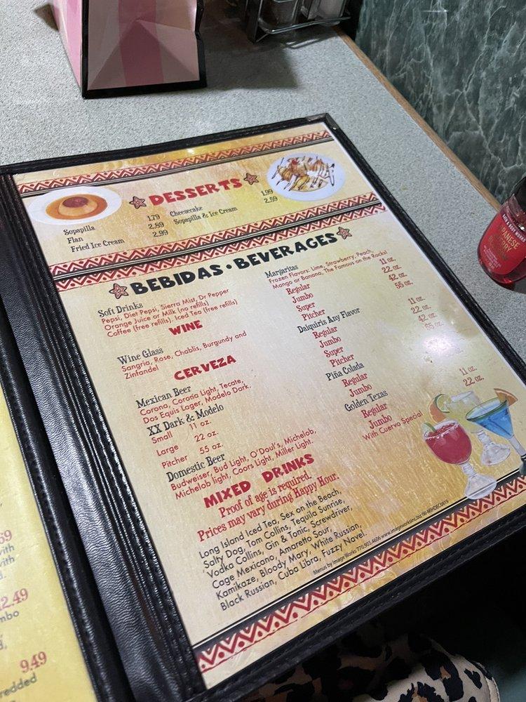 Menu at Mi Hacienda Mexican Restaurant, Decatur