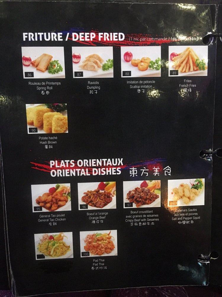 Menu au Sota BBO Coréen BBQ, Montréal