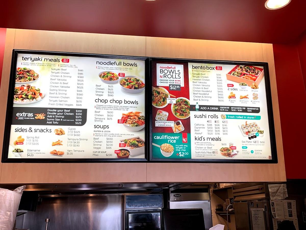 Menu at Edo Japan - Westhills Towne Centre - Grill and Sushi fast food ...