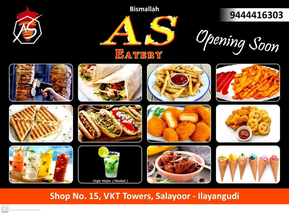 Menu at A.S Eatery, Ilayangudi