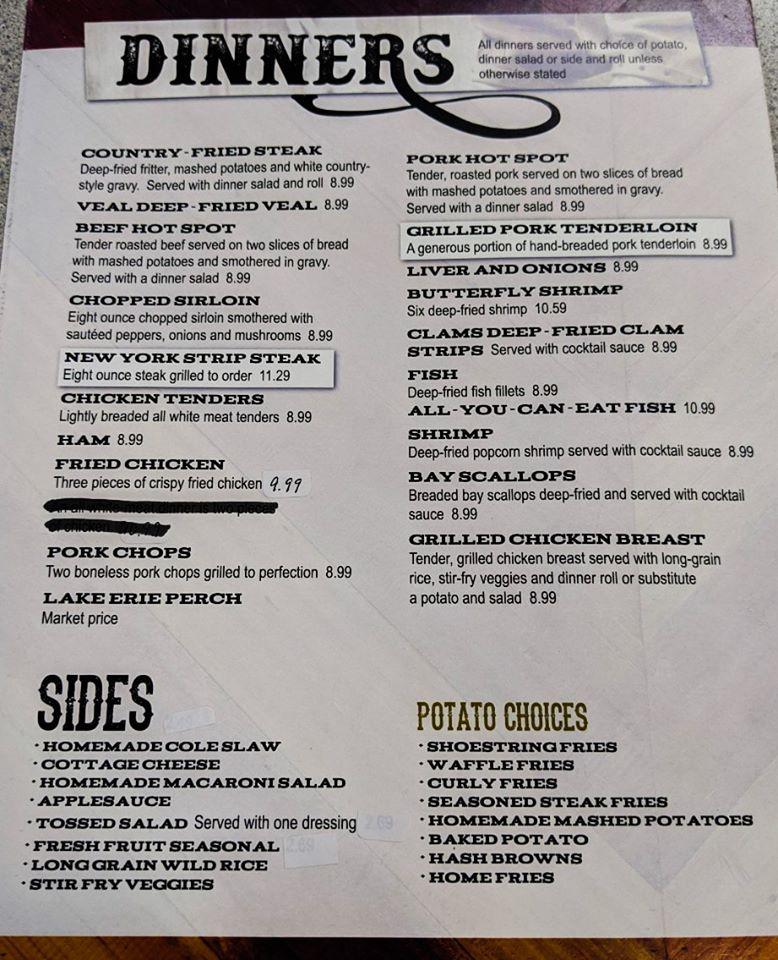 Menu at Simple Life Diner restaurant, Attica