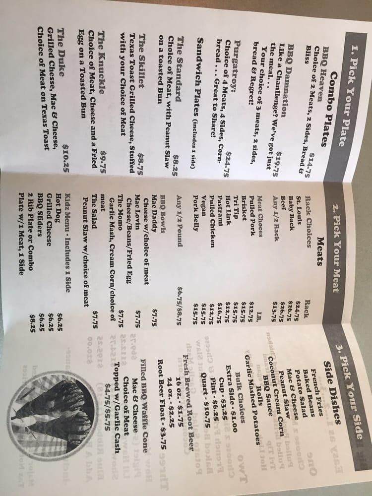 Menu at Brew Hawg BBQ & Root Beer Co., Orange