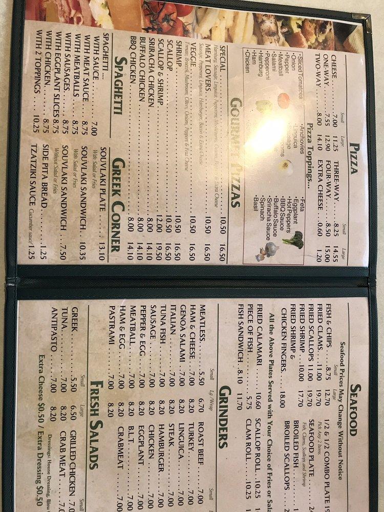 Menu at Friendly Pizza pizzeria, Dartmouth, 216 Russells Mills Rd