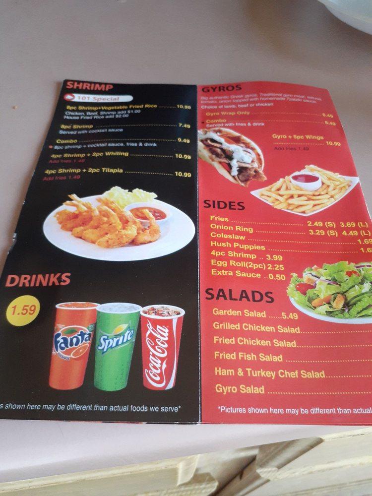 Menu at Wings 101 Buckhead restaurant, Atlanta, Piedmont Rd NE Suite #54