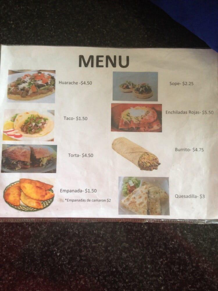 Menu at Alondra's Restaurant, Nampa