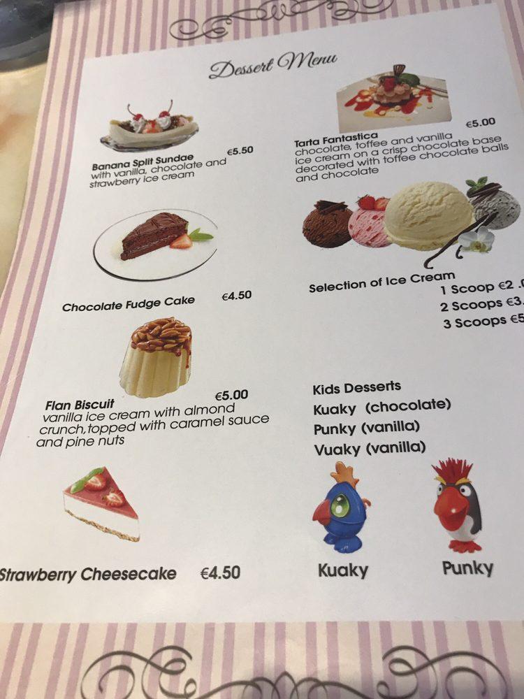 Menu at Yi Thai Thurles restaurant, Thurles