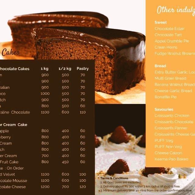 Menu at Bombay Bakery Wala, Mumbai, Shop 3