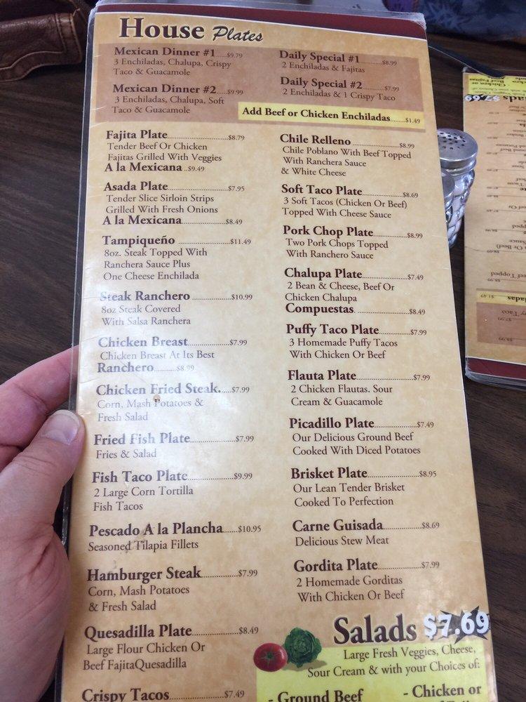Menu at Thousand Oaks Cafe, San Antonio, Thousand Oaks Dr