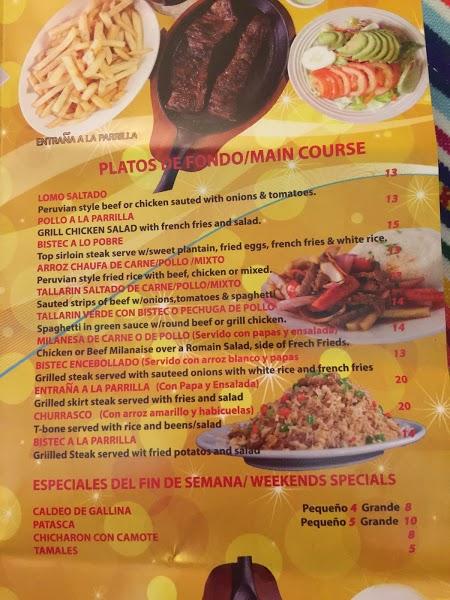 Menu at Golden Chicken restaurant, Bay Shore