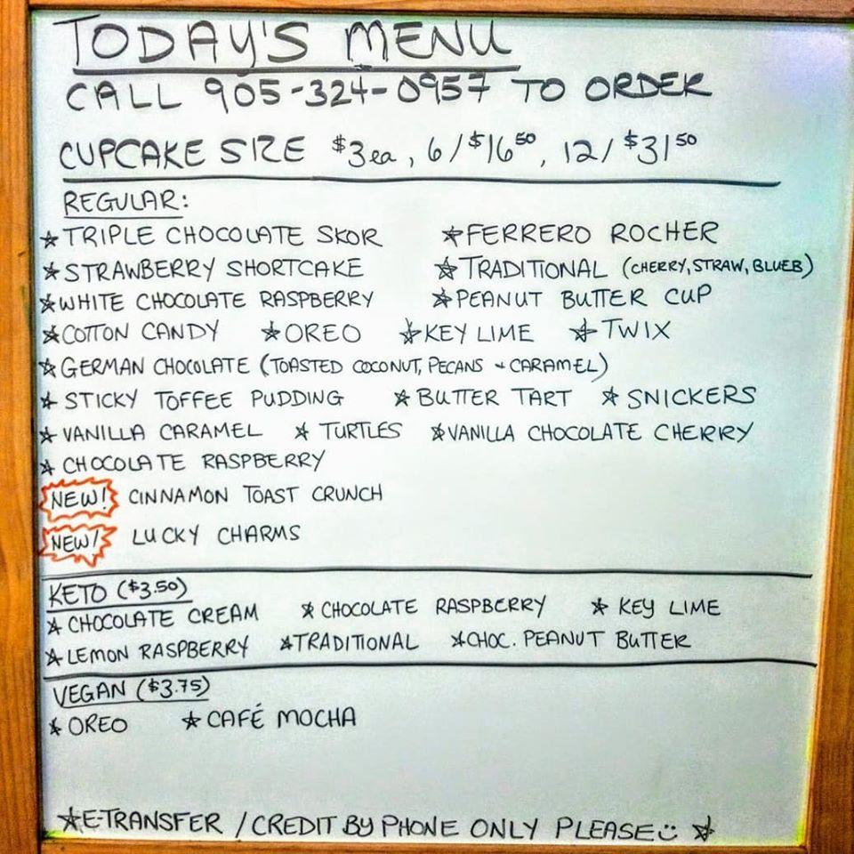 Menu at Mama Misfit's Cheesecakery desserts, Welland