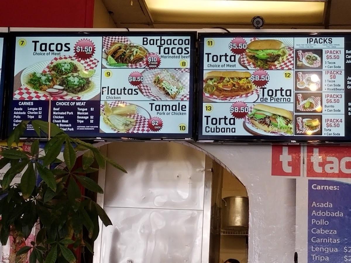 Menu at TACO-BOOK Taqueria restaurant, Everett, Broadway C