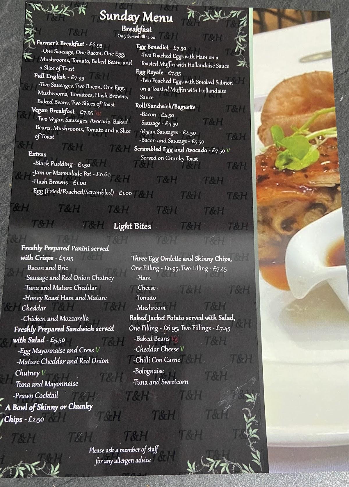 Menu at The Barn Cafe & Restaurant, Great Bentley, St Mary's Rd