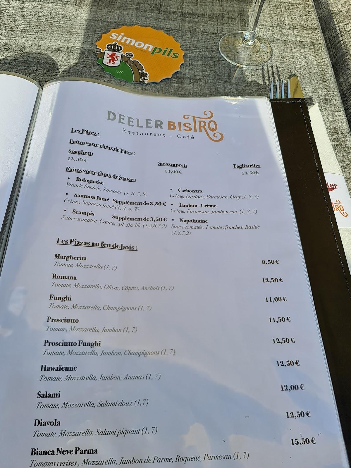 Speisekarte von Deeler Bistro restaurant, Goesdorf