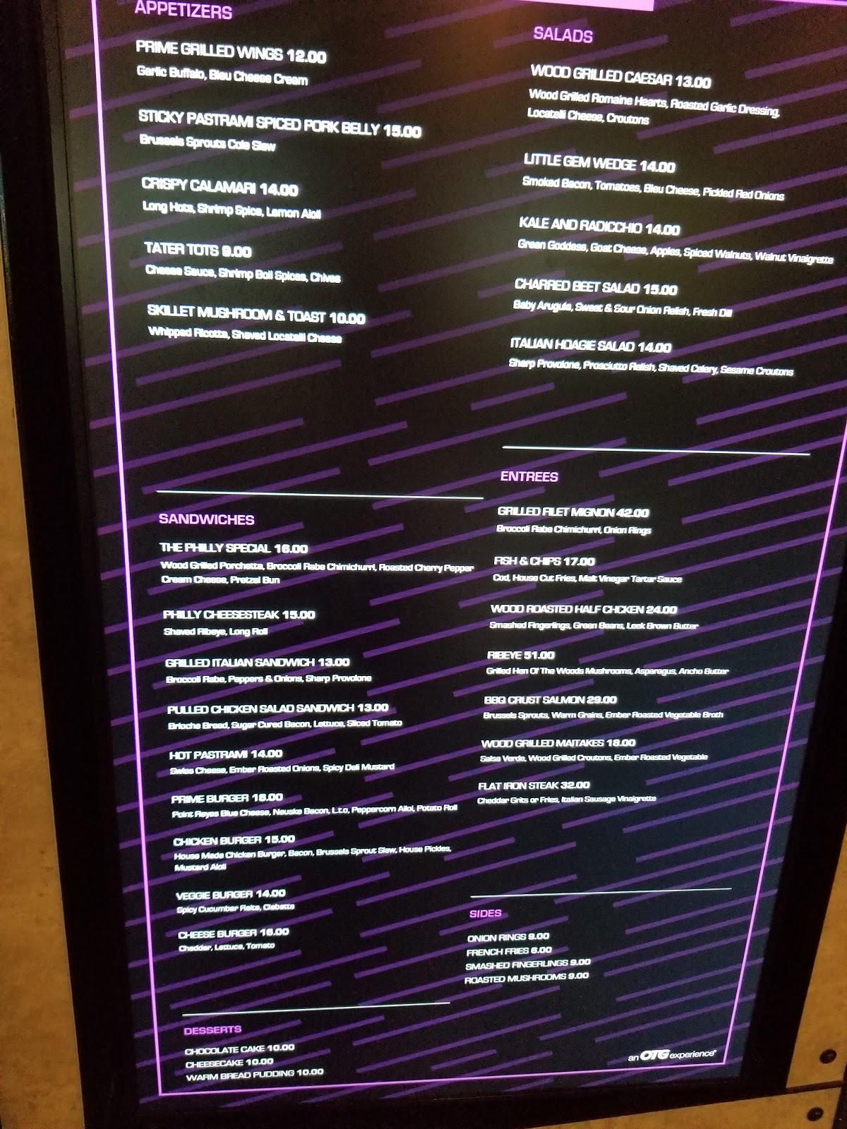 Menu at Independence Prime pub & bar, Philadelphia, Essington Ave
