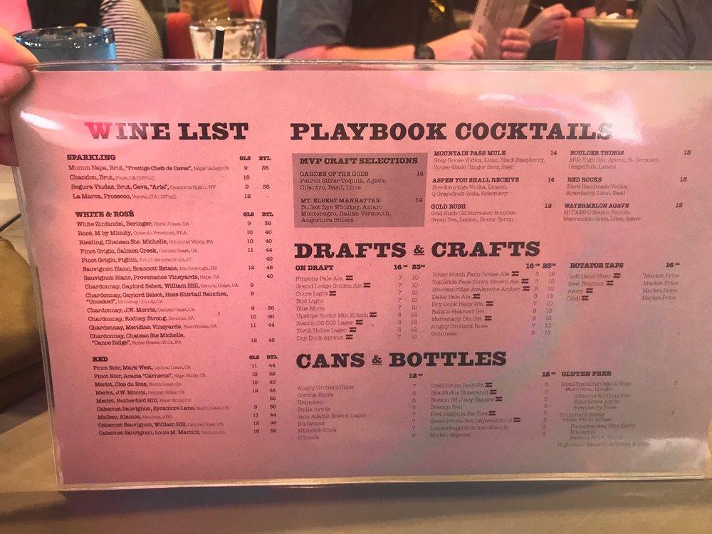 Menu at Mountain Pass Sports Bar, Aurora