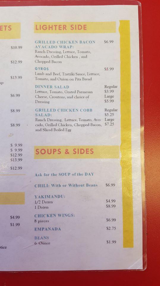 Menu at Fries Etc restaurant, Copperas Cove