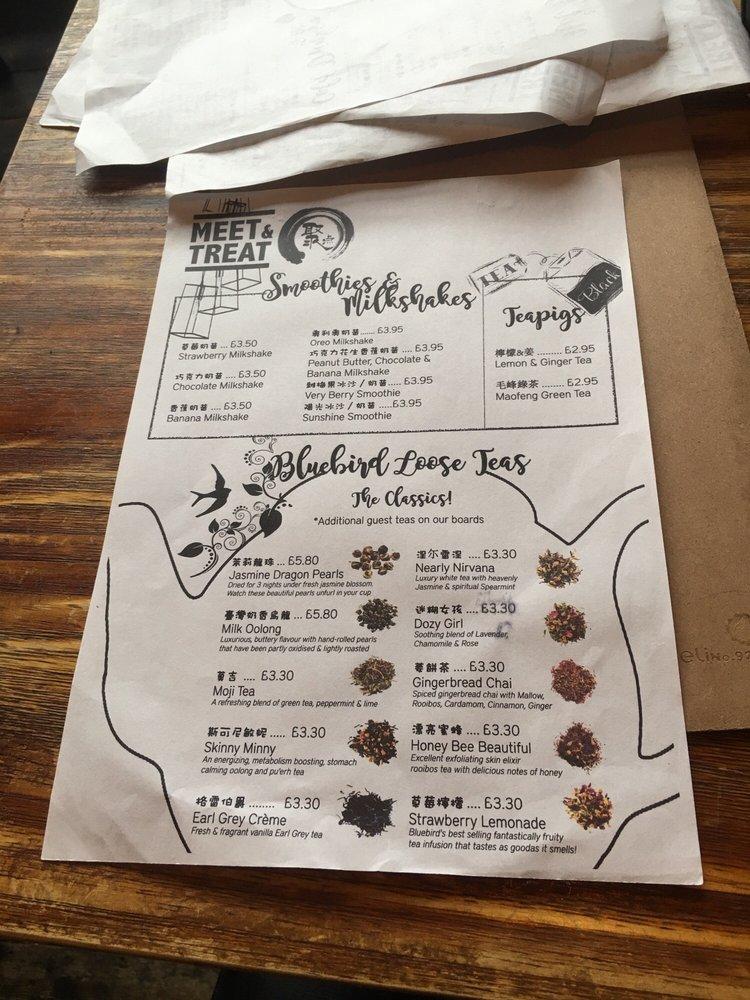 Menu at Meet & Treat cafe, Newcastle upon Tyne