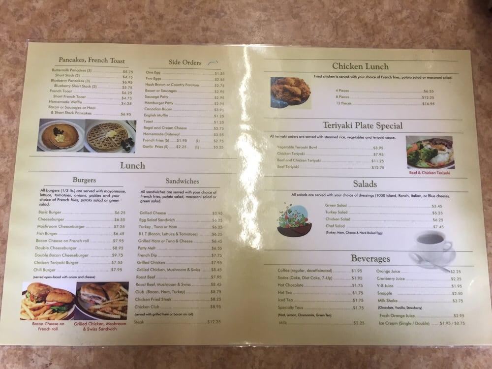 Menu at Cable Car Cafe, South San Francisco