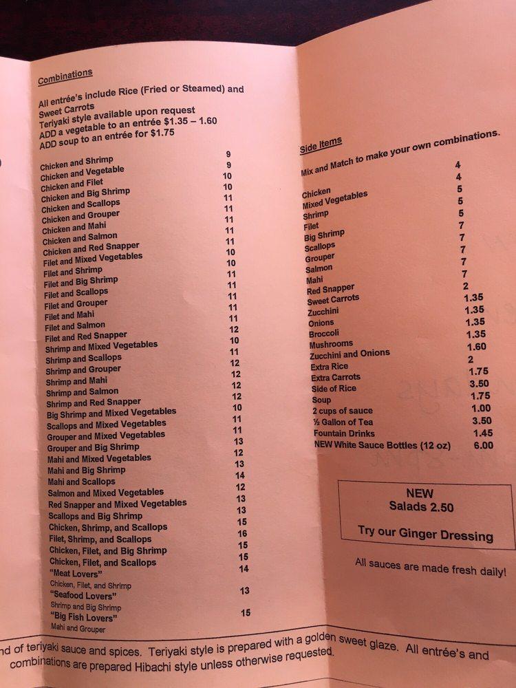Menu at Shikora Express restaurant, Mount Airy