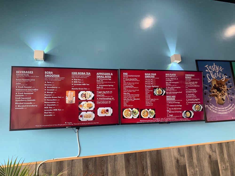 Menu at Lovely Pho restaurant, Provo