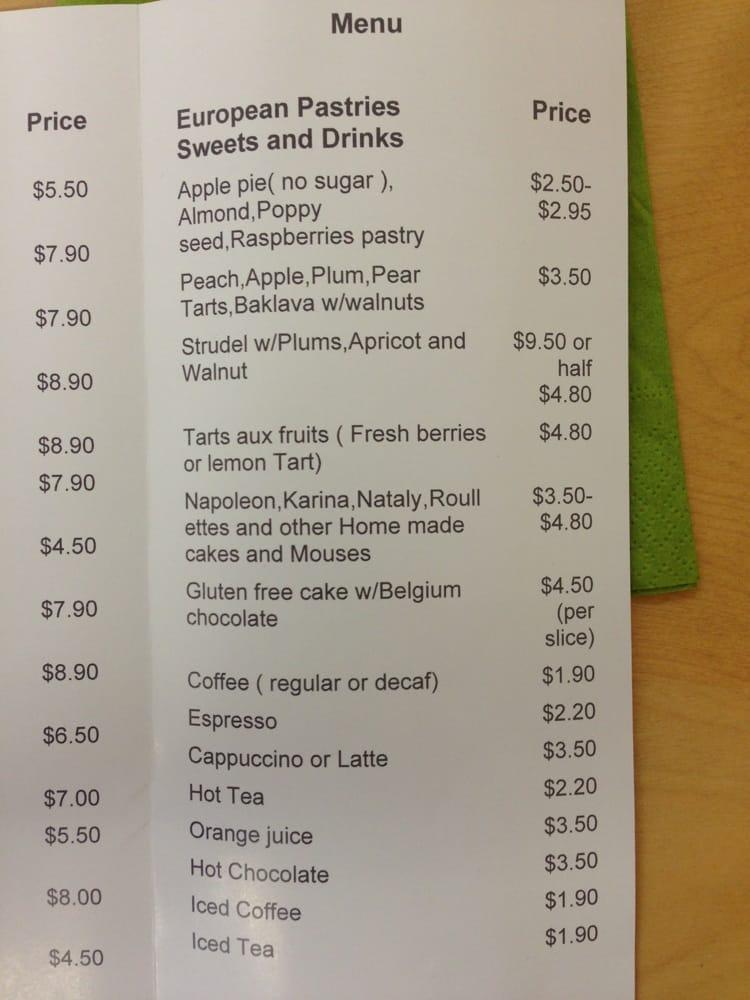 Menu at Around the World Cafe Bakery, Indialantic