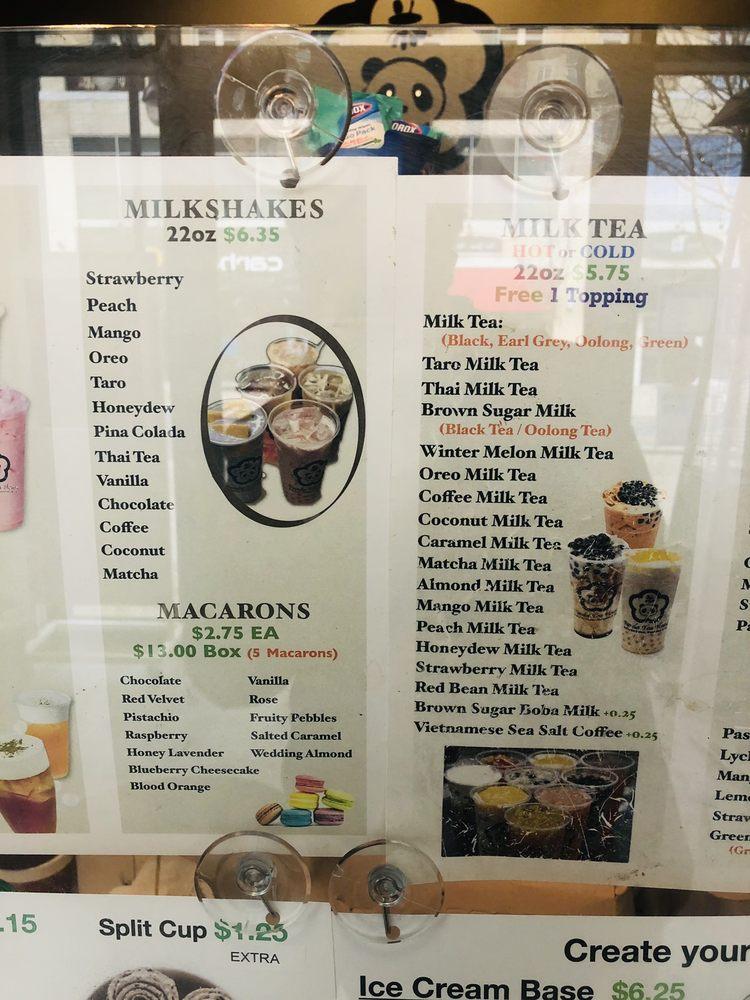 Menu at Panda Tea House, Oxon Hill