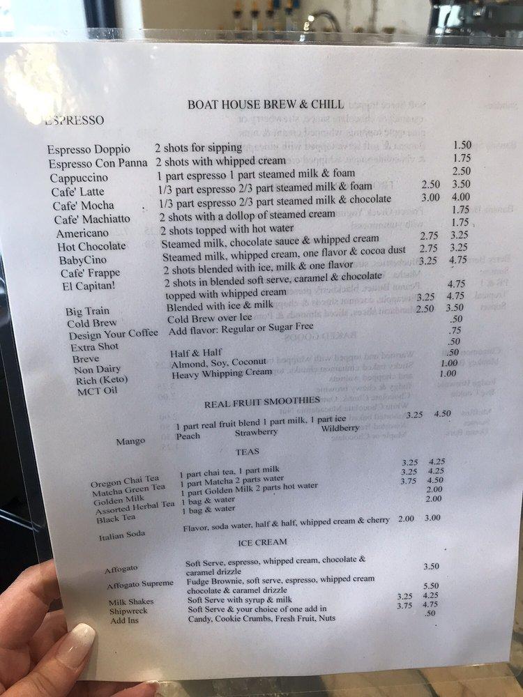 Carta de parrilla Boat House Grill, Lake Havasu City
