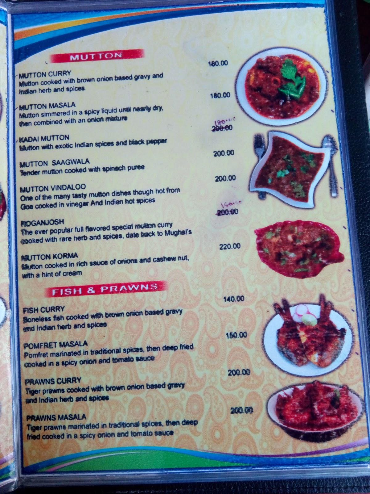 Menu at Sananda Hotel and Restaurant, Contai