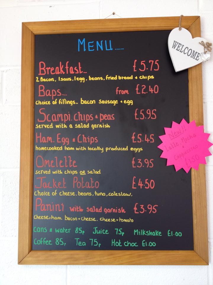 Menu at The Cow Shed Cafe, Holsworthy