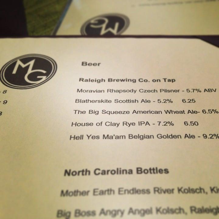 Menu at Midtown Grille pub & bar, Raleigh