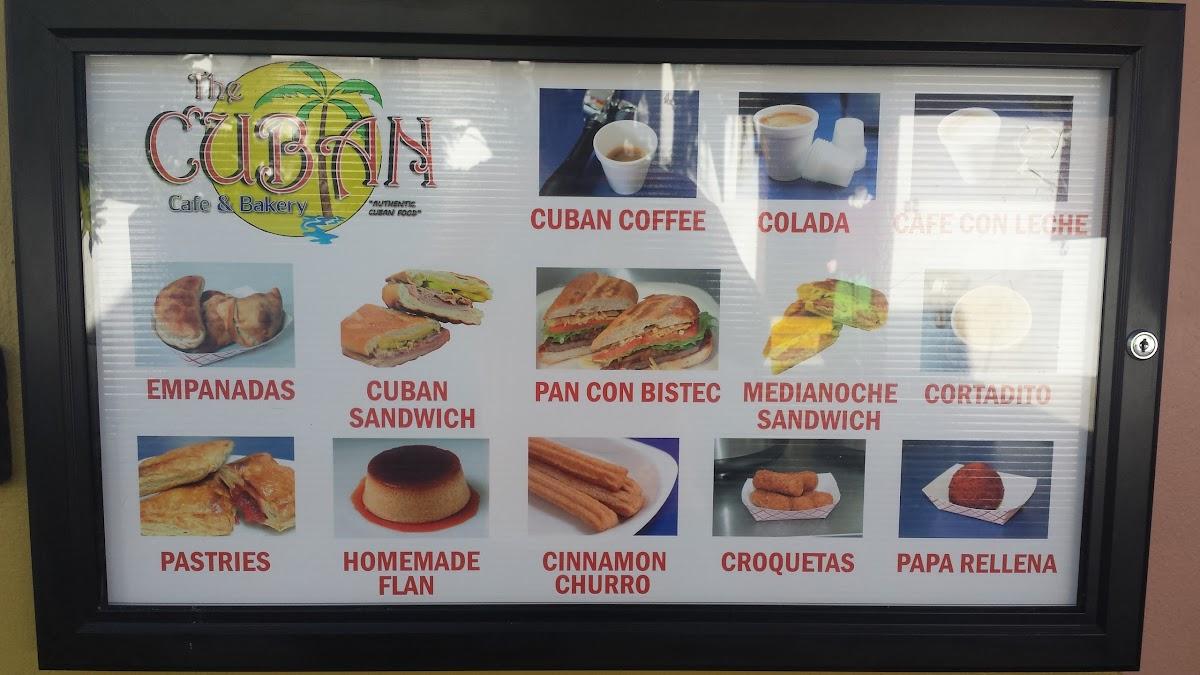 Menu at The Cuban Café And Bakery, St. Augustine