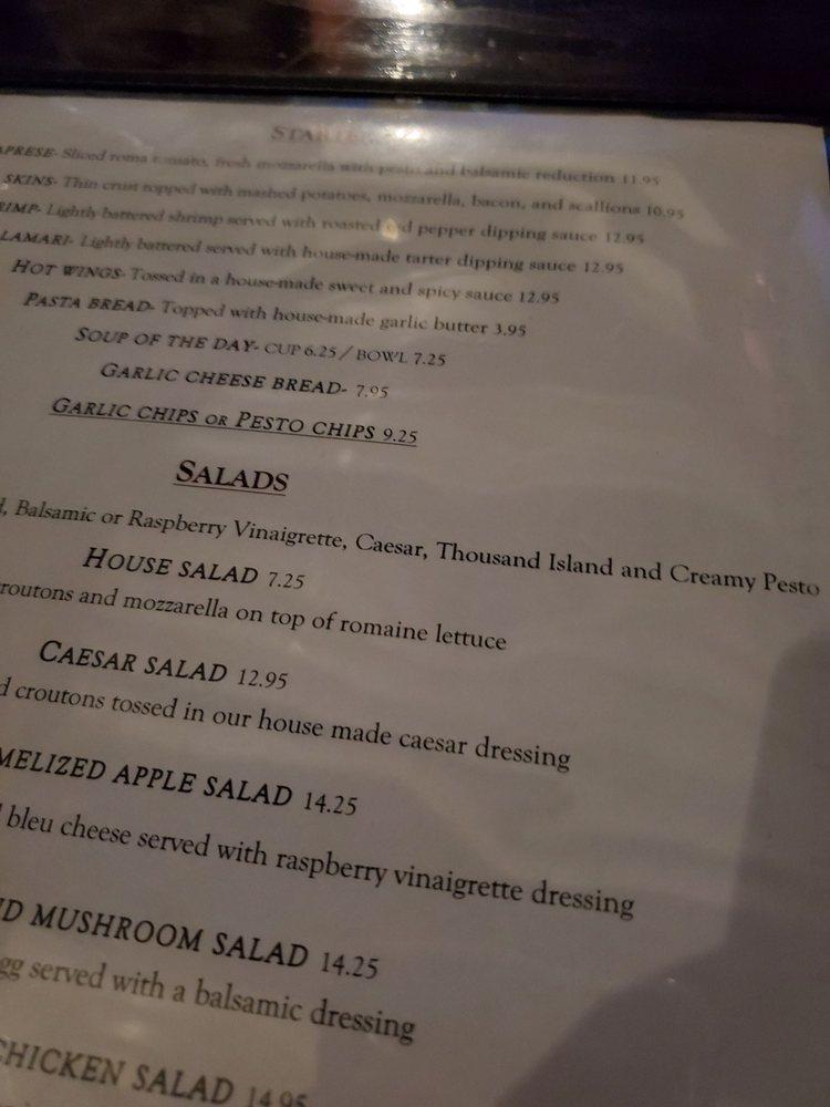 Menu at The Village Italian Restaurant, Novato