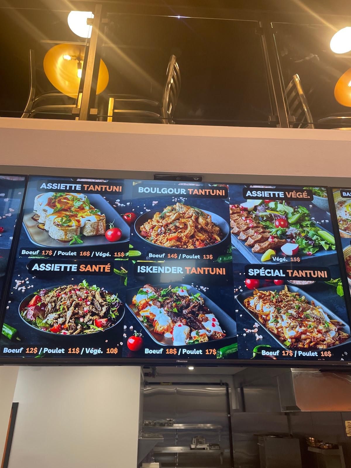 Menu at CHEF ISTANBUL restaurant, Montréal