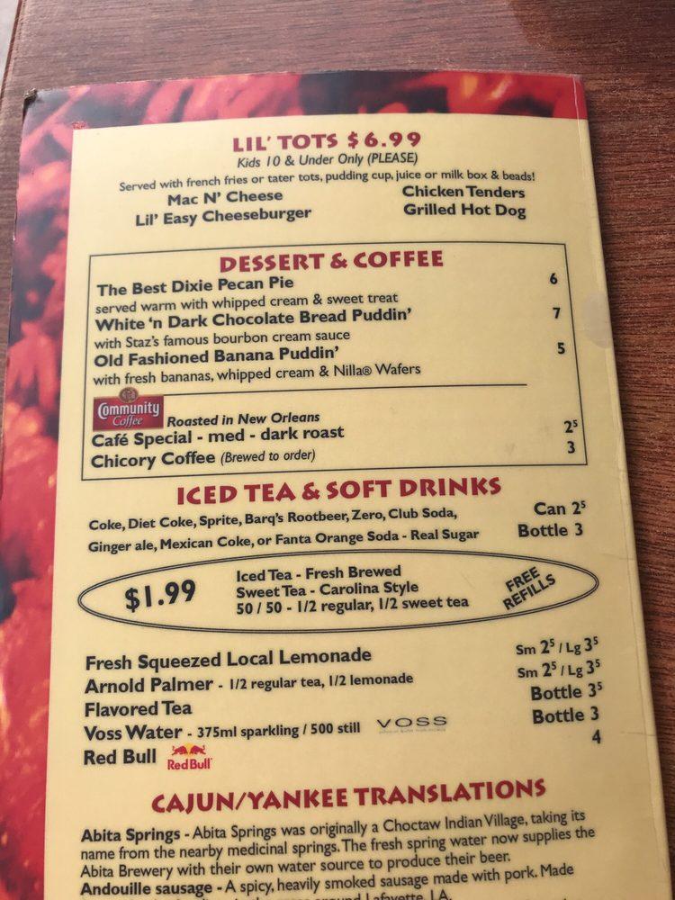Menu at Shuck N Dive restaurant, Fort Lauderdale