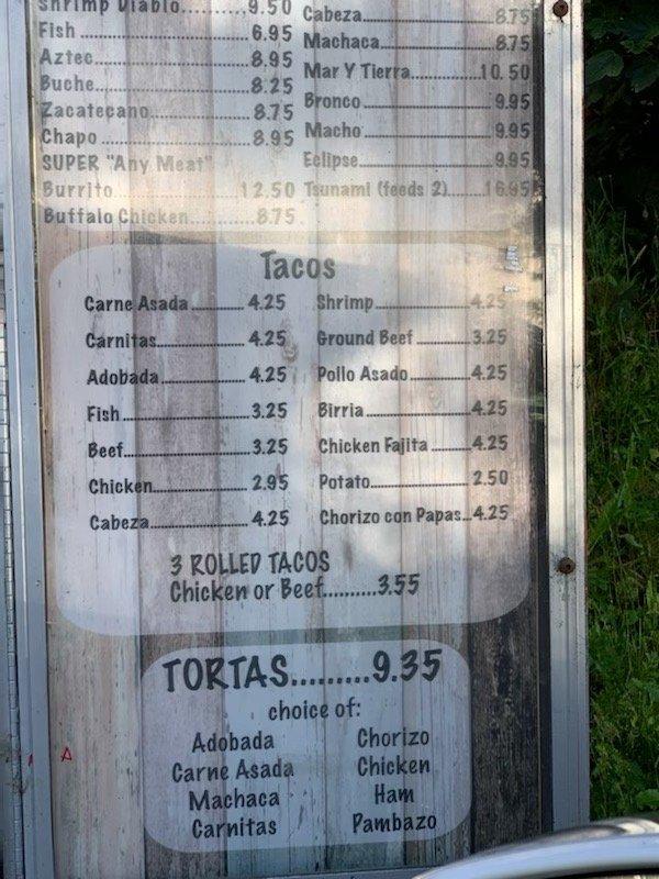 Menu at Super Oscar's Mexican Food fast food, Lincoln City, NE Hwy 101