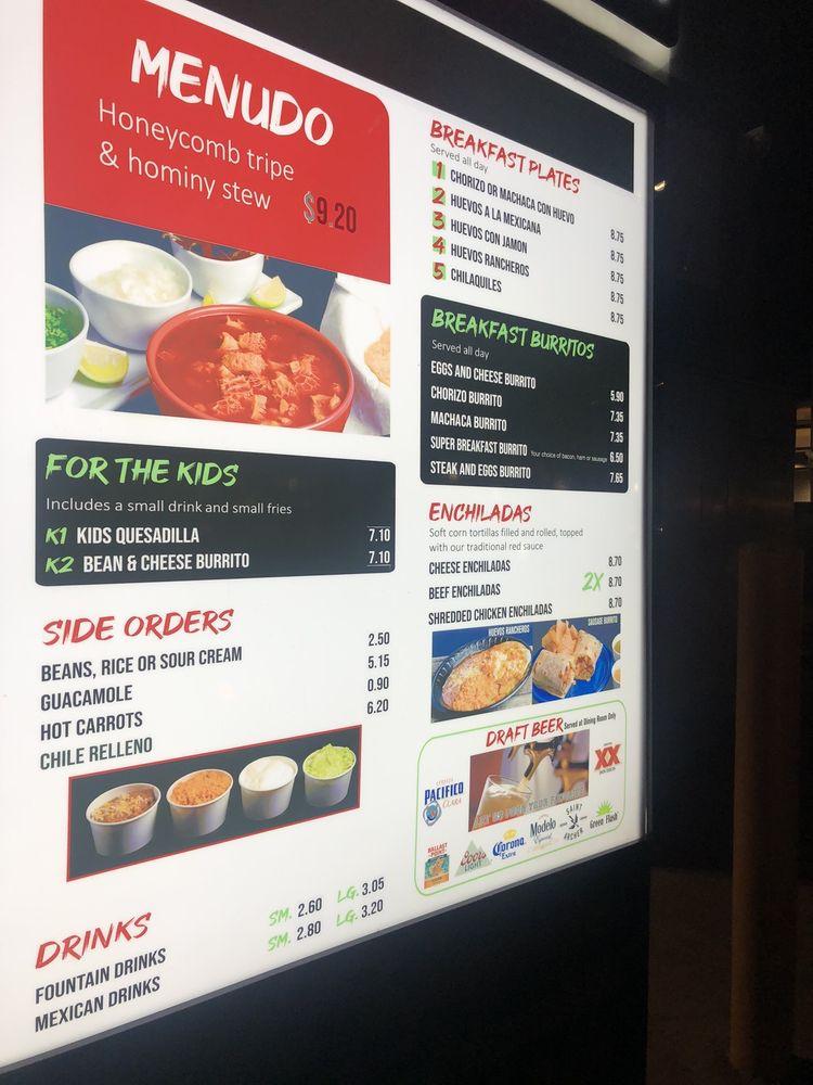 Menu at Cotixan Mexican Food restaurant, San Diego, Mira Mesa Blvd #101