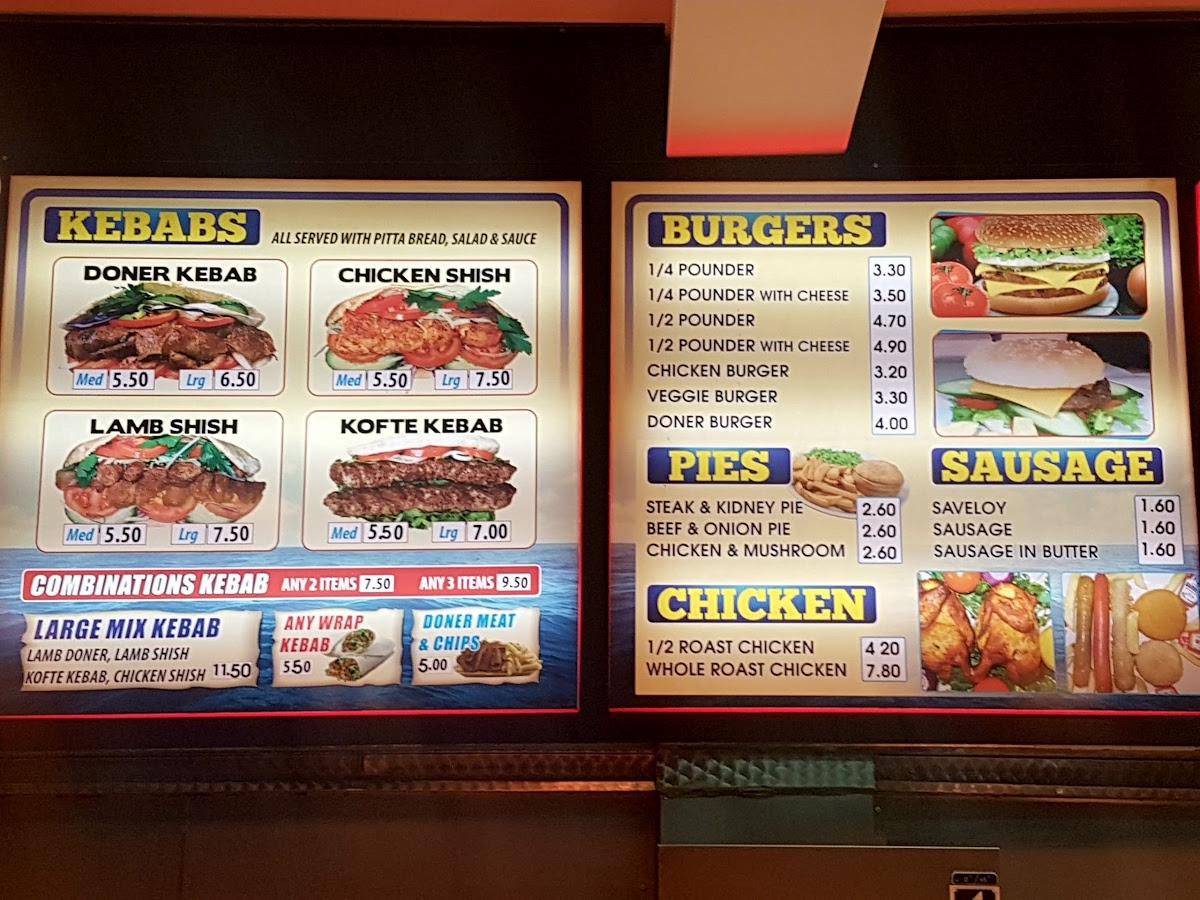 Menu at Lighthouse Fish & Chips restaurant, Romford