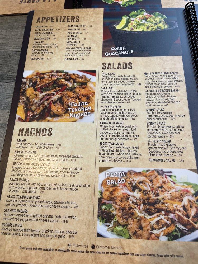 Menu at GRAN RODEO pub & bar, Suffolk